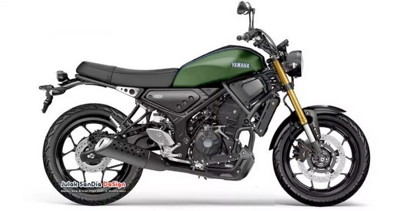 Yamaha XSR250 ภาพกราฟิกที่ออกแบบจากพื้นฐาน R25 หรือ MT25